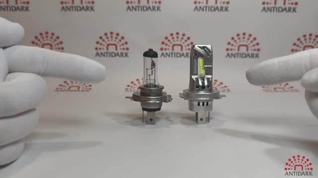 Новинка 2025! LED лампы H4, две тепловые трубки, 80Вт
