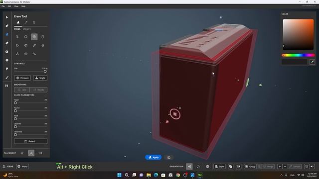 Modeling Back and Sides of Boombox Lesson 17 Adobe Substance 3D Modeler Full Course