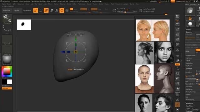 Женская голова