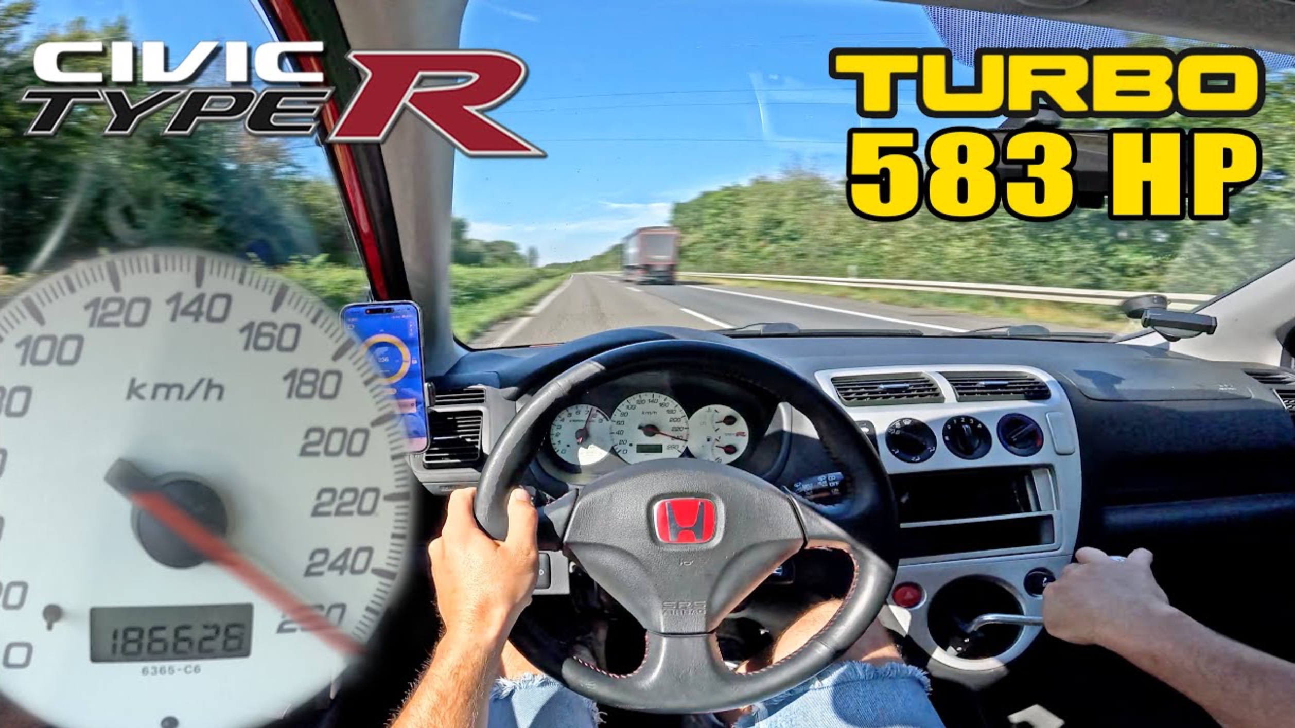 HONDA CIVIC EP3 K20 ТУРБО | 100-200 КМ/Ч на АВТОБАНЕ БЕЗ ОГРАНИЧЕНИЯ СКОРОСТИ AutoTopNL