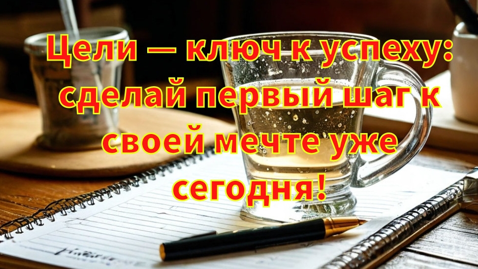Пора задуматься. Цели — ключ к успеху: сделай первый шаг к своей мечте уже сегодня! Мотиватор