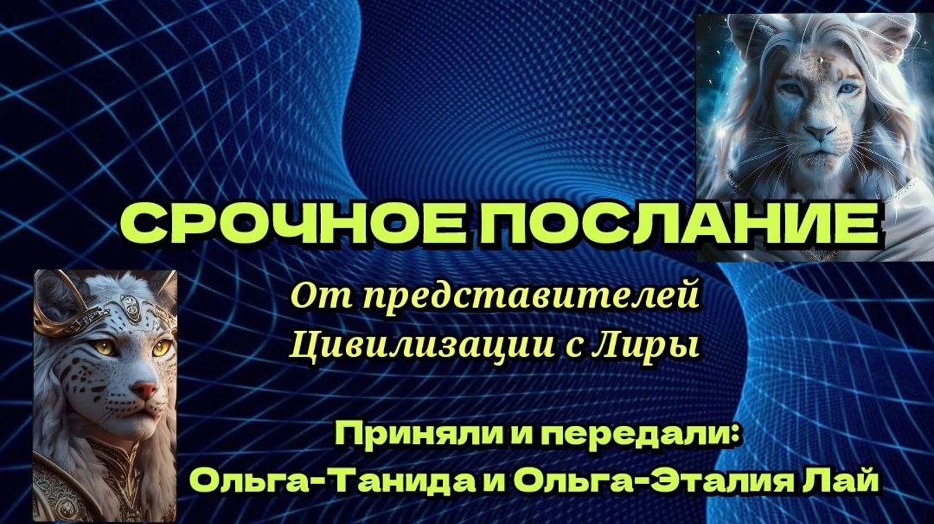 Срочное послание от представителей Цивилизации с Лиры 28.12.2024