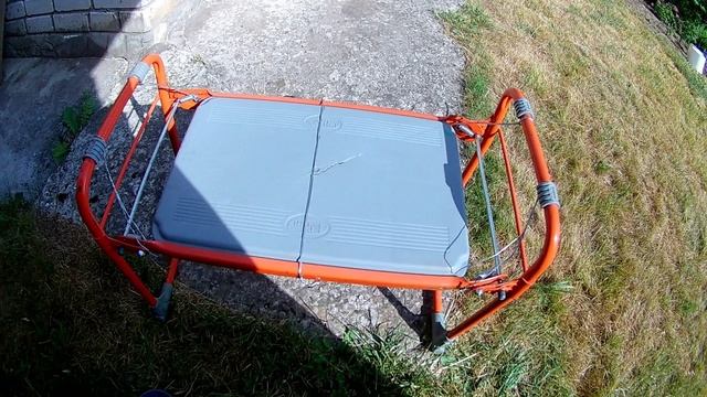 Укрепление садового табурета перевертыша