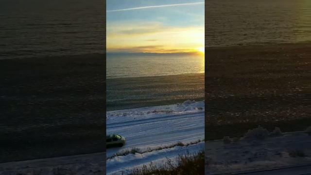 Байкал в декабре, шуга.