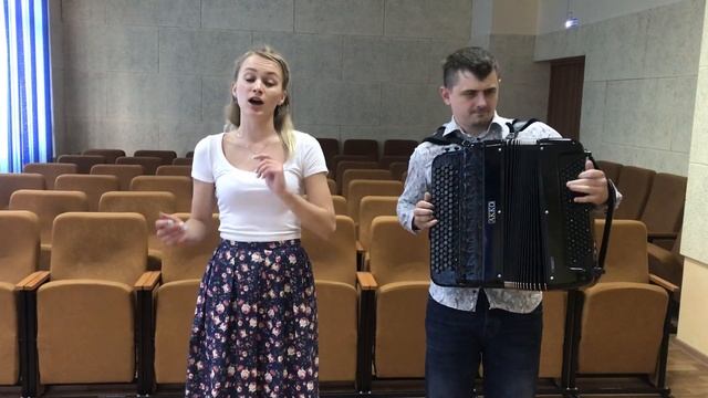 Юлия Бутяга и Иван Адыбаев "Ой на горі два дубки" Новосибирск 11.06.20