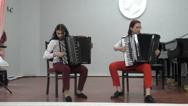 А.Шалаев "Молдавский танец" Дуэт: Адалина ВИЛЛЕР (баян)-Екатерина Воробьёва (аккордеон)