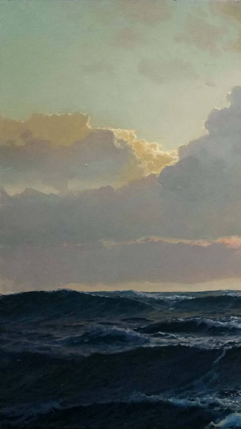 Облака красками