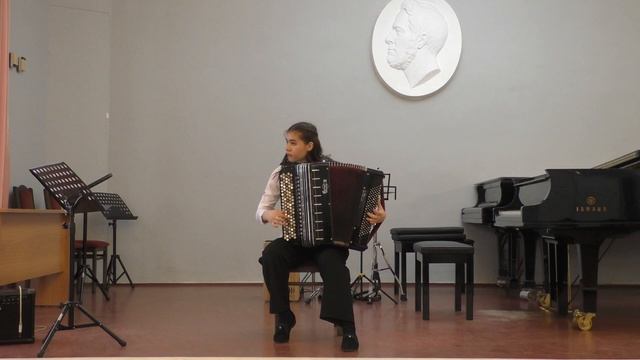 Ю. Фабричных "Воронежская Матаня" Играет Адалина Виллер (баян) НГК Новосибирск