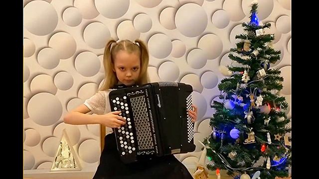 Юная замечательная баянистка Ульяна КОВАЧ! Ю.Гаврилов "МЕТЕЛИЦА"