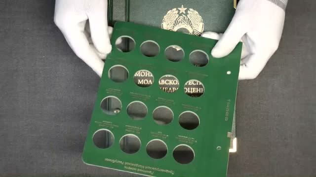 Лист в альбом Альбо Нумисматико для  монет ПМР номиналом 25 рублей