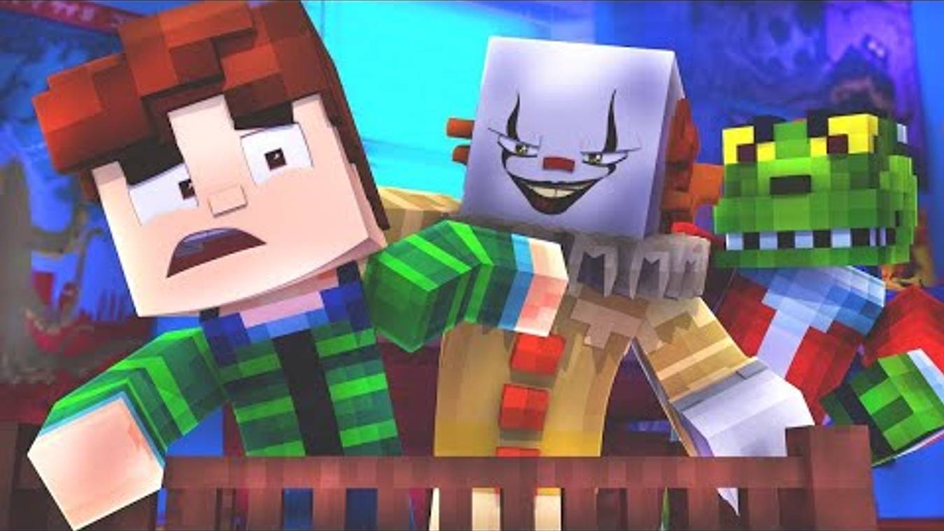 МОЯ НЯНЯ КЛОУН ОНО И СТРАШНЫЙ ГРИНЧ! МОЯ УЖАСНАЯ НЯНЯ В МАЙНКРАФТ [перезалив]