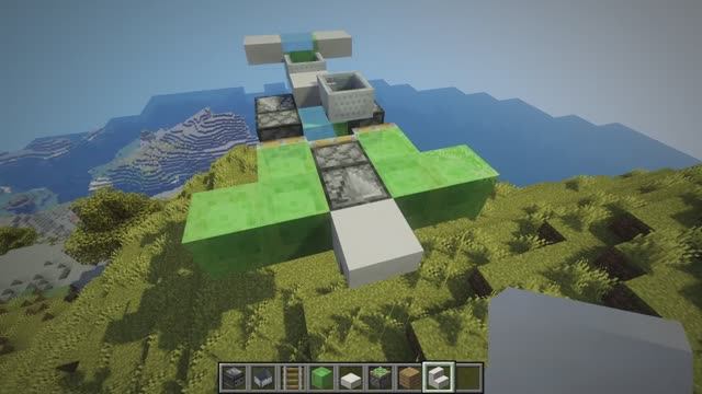 Летающий самолёт в Майнкрафт(БЕЗ МОДОВ)