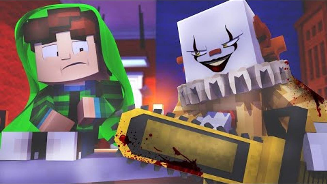 МОЯ НЯНЯ ЖУТКИЙ КЛОУН ОНО! МОЯ УЖАСНАЯ НЯНЯ В МАЙНКРАФТ [перезалив]