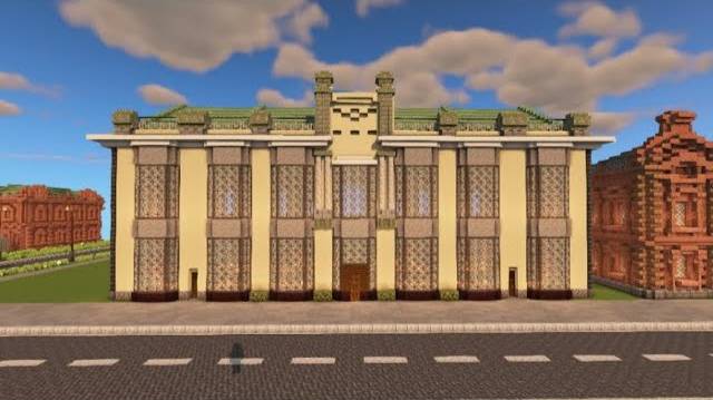 Пассаж в русском стиле в майнкрафт (Российская Империя)