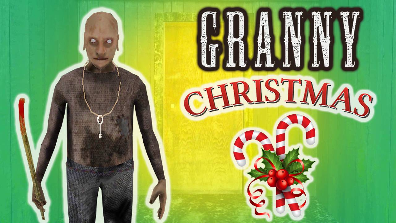 Видео бабка Гренни мод Рождество / ГРЕНДПА САНТА КЛАУС! / прохождение игры, видеоигры, хоррор игры