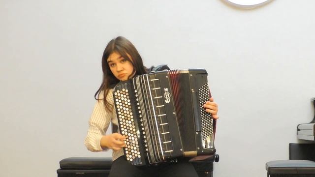 Ю. Фабричных "Воронежская матаня" Играет баянистка Адалина Виллер Новосибирск