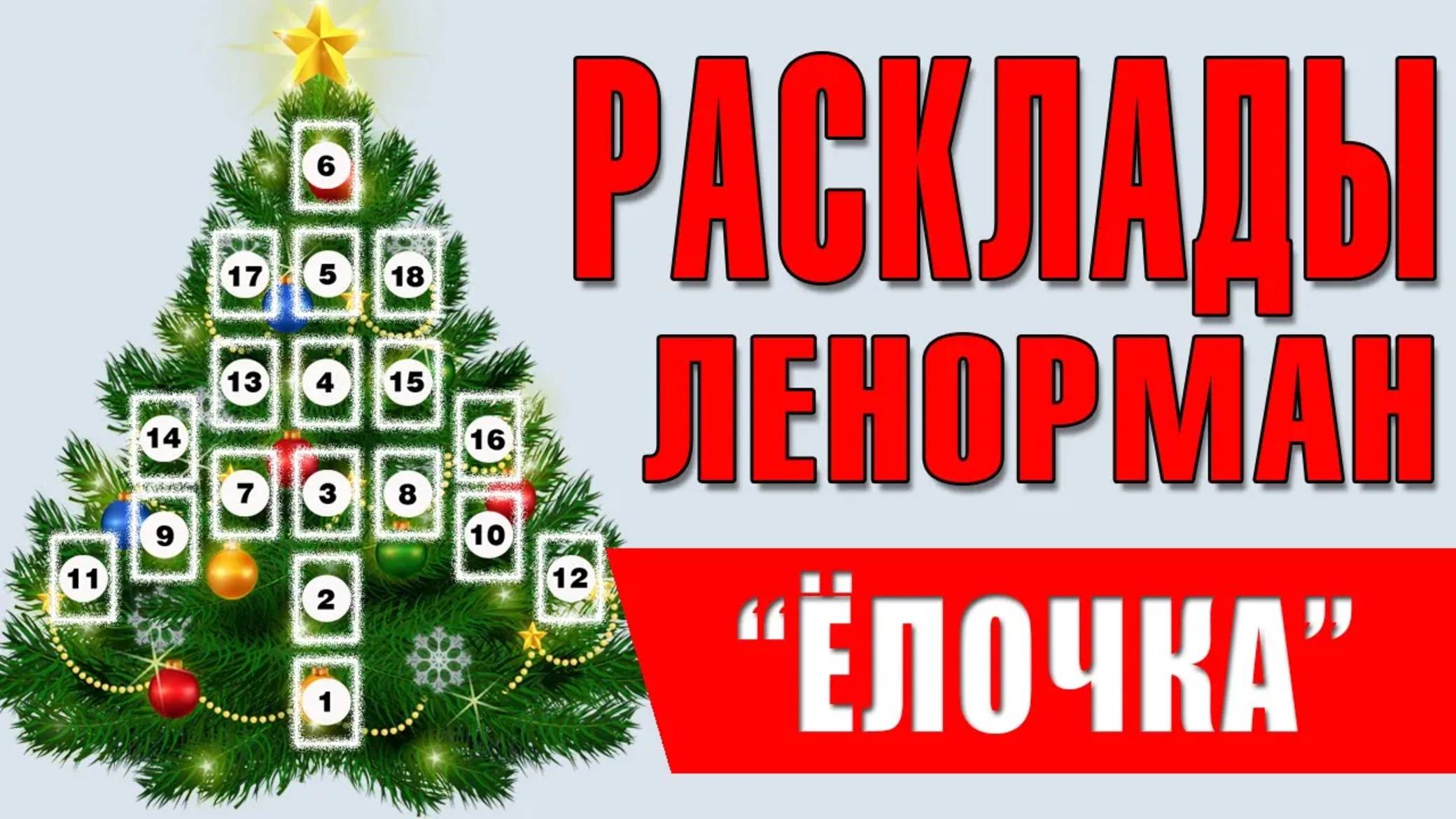 ЛЕНОРМАН | Расклады Ленорман | Расклад Ёлочка