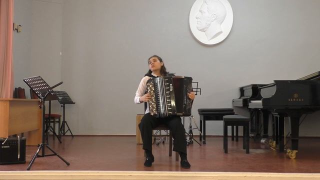 Ф.Шопен "Вальс №3 ля мажор" Играет Адалина Виллер (баян) -  студентка НГК им. М.И.Глинки Новосибирск