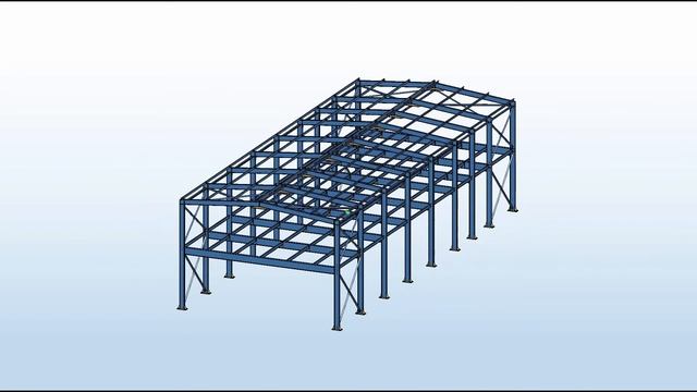 Проект типового каркаса здания из прокатных двутавров с пролетами 6, 9, 12, 18 м
