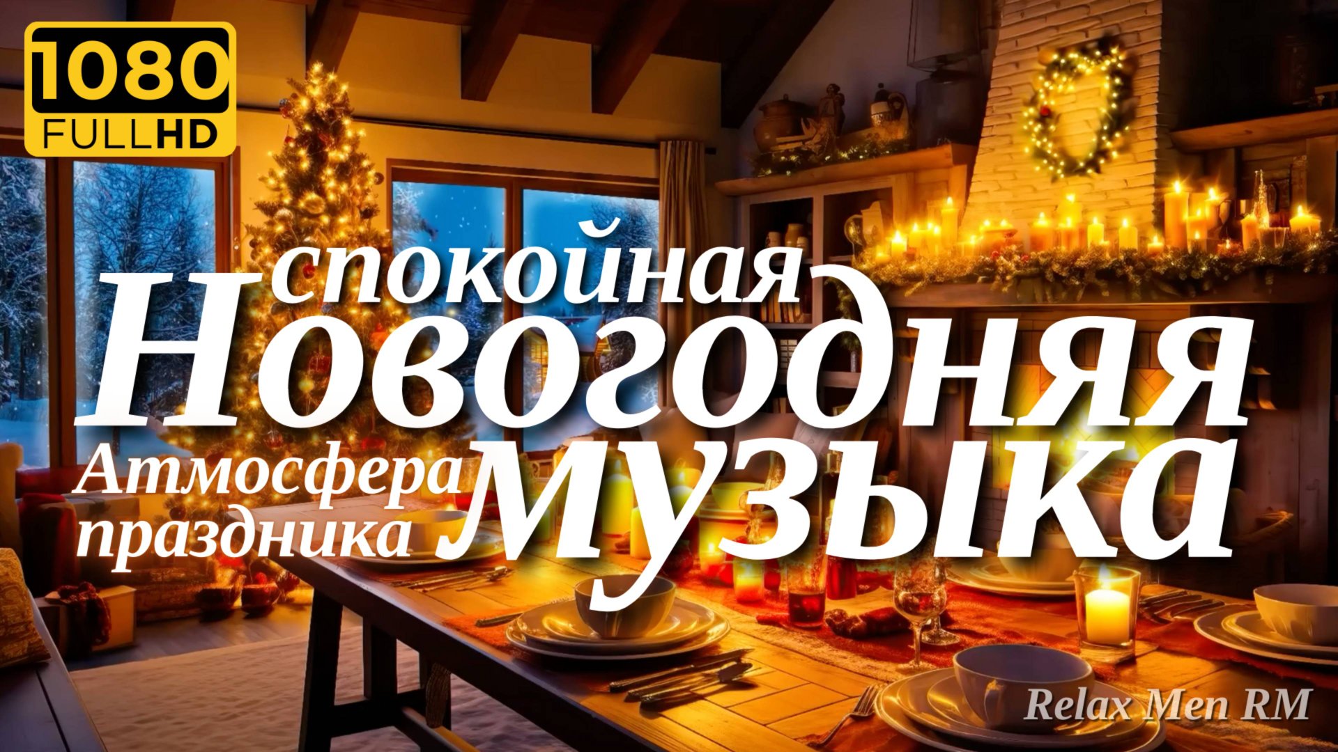 Спокойная Новогодняя Музыка 🎅🎄 Рождественская атмосфера у камина 🔥