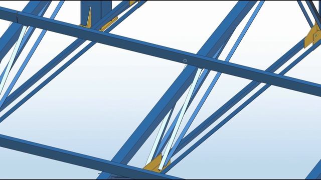 Проект типового каркаса здания с треугольными фермами с пролетами 12, 18, 21м