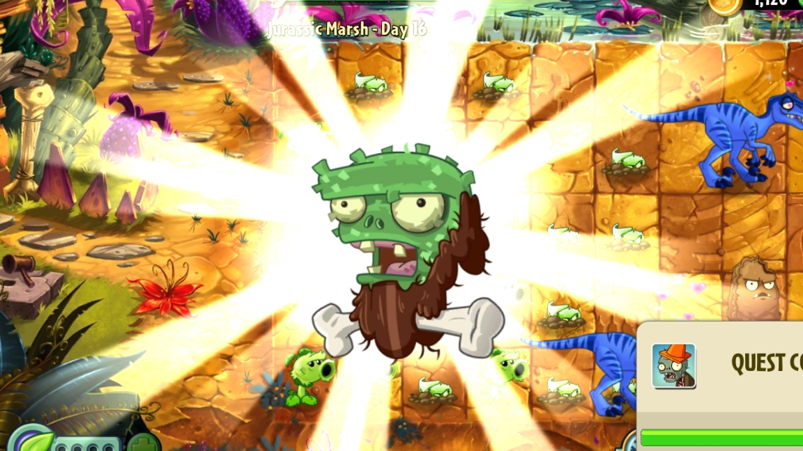 День 16 Юрское Болото (Jurassic Marsh) Plants vs. Zombies 2