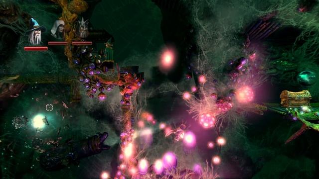 Trine 2: 8 Глава. Сложное. Грибные Пещеры / 8 Chapter. Hard. Mushroom Caves