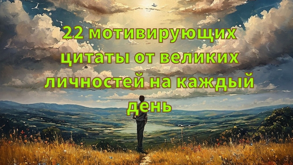 22 мотивирующих цитаты от великих личностей на каждый день. Мотиватор