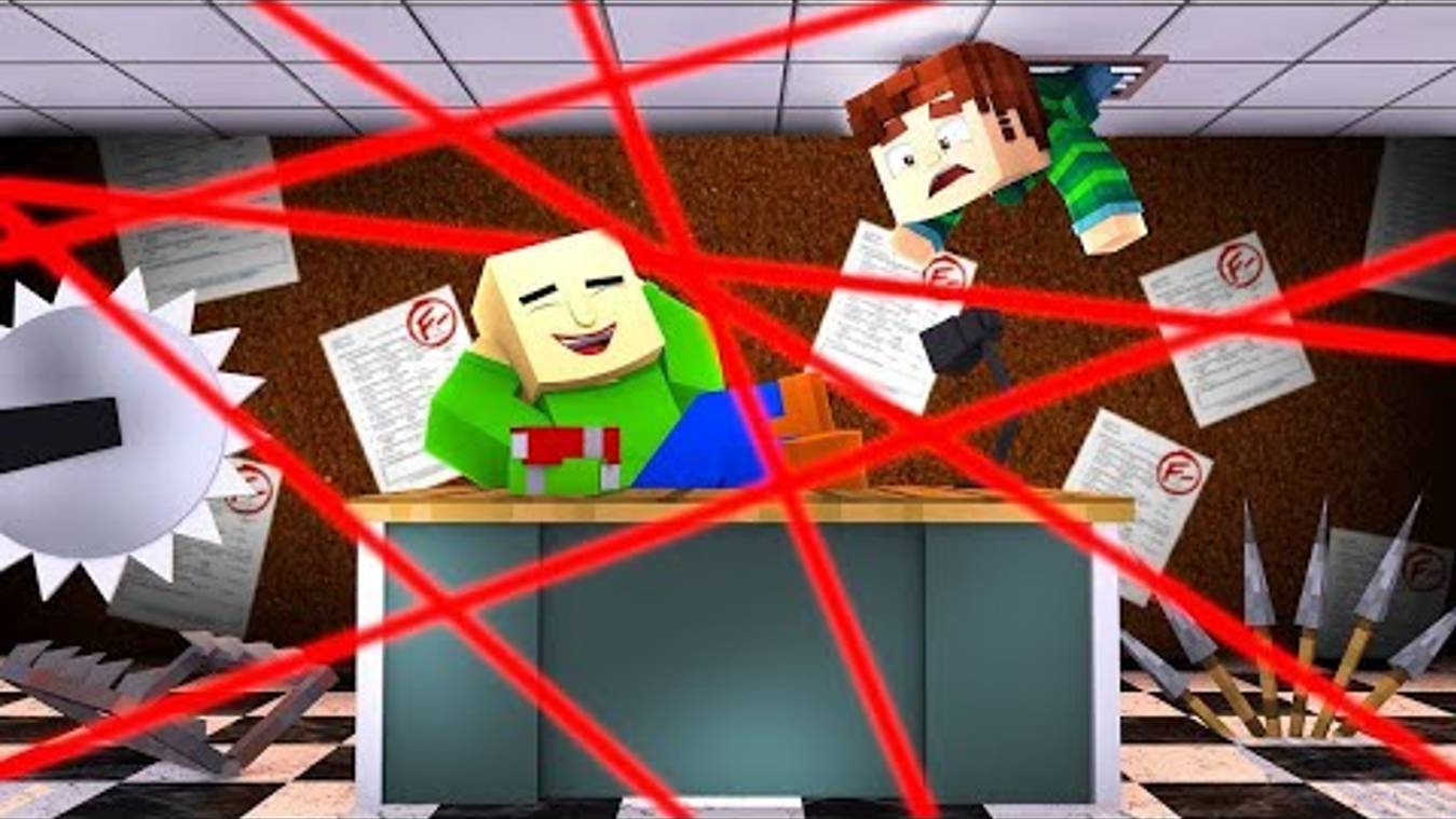 ПРОБРАЛСЯ В СЕКРЕТНЫЙ КАБИНЕТ БАЛДИ! БАЛДИ В МАЙНКРАФТ [перезалив]