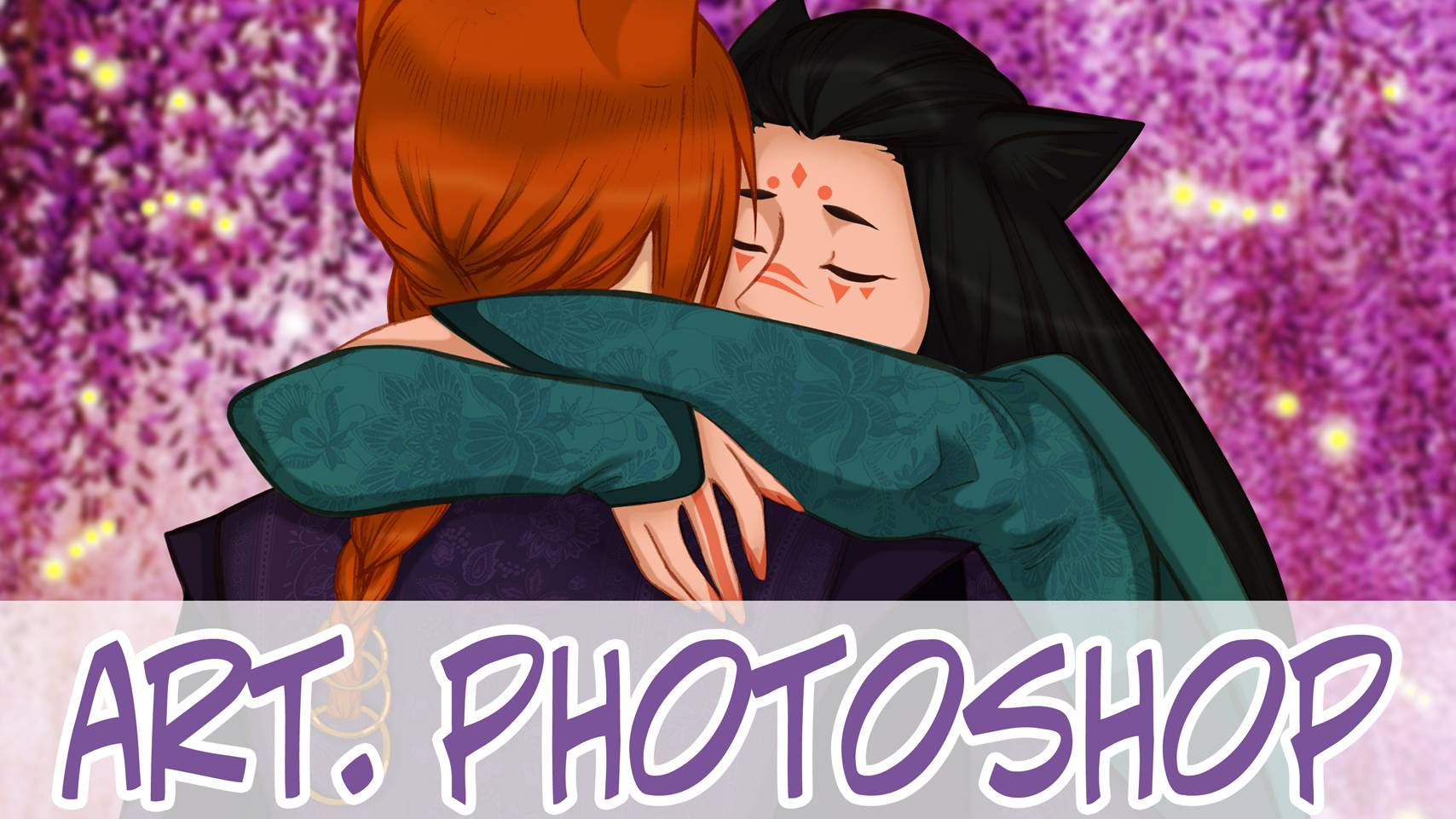 [АРТ] Обложка к руманги Между мирами