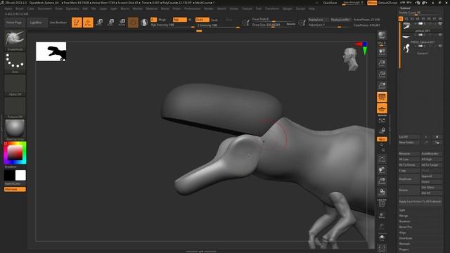 Давайте смоделируем в 3D некоторые персонажи из Primal в Maxon Zbrush - 001