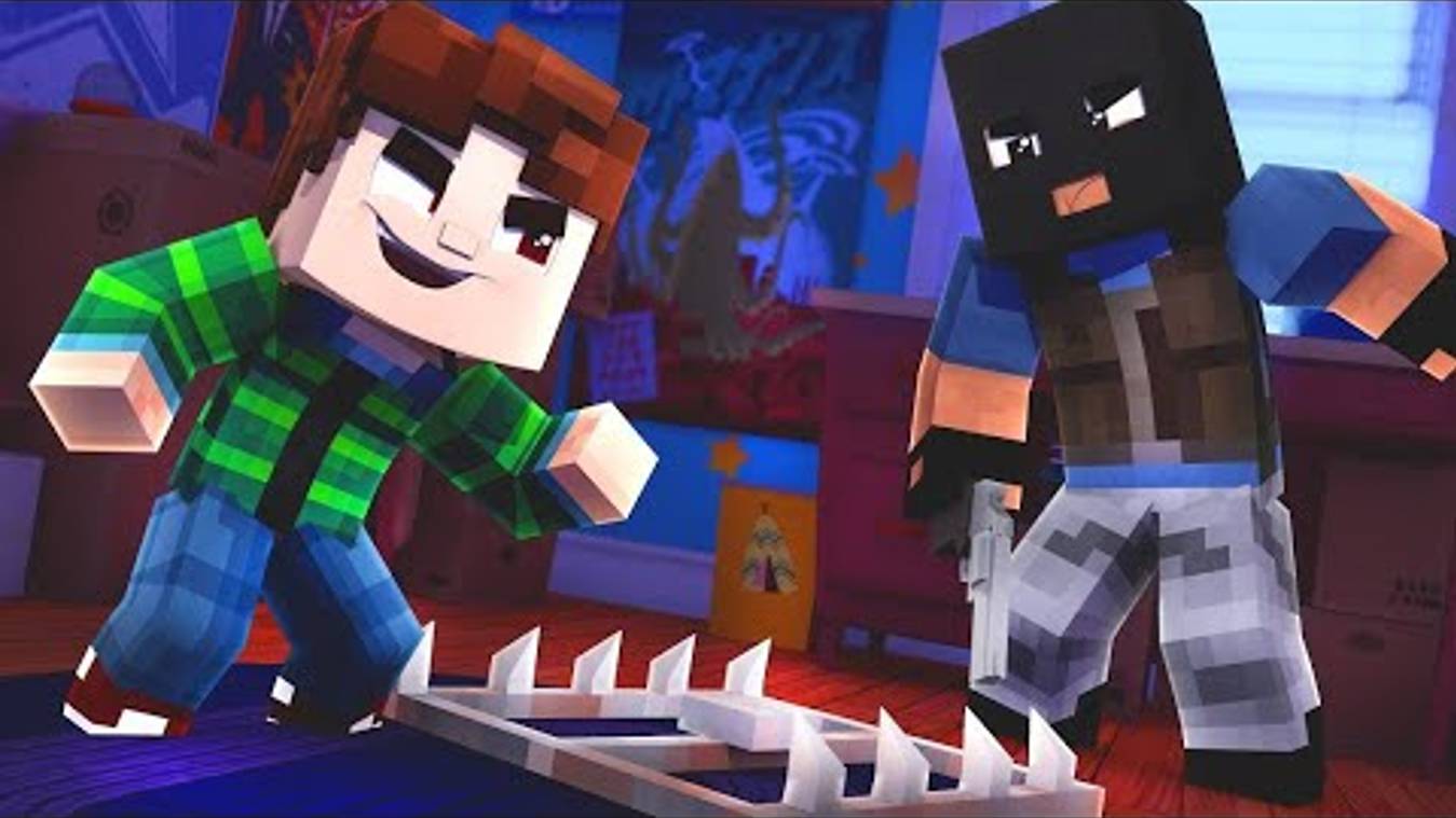 МОЯ НЯНЯ ГРАБИТЕЛЬ! МОЯ УЖАСНАЯ НЯНЯ В МАЙНКРАФТ [перезалив]