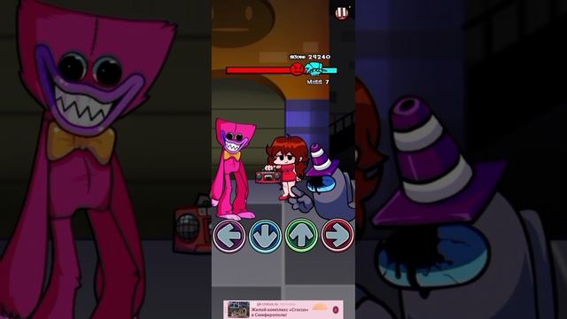 Хагги Вагги и Мама длинные ноги против Русского Шлёпы и бойфренда в FnF Русский Шлёпа,Крутой Шлёпа