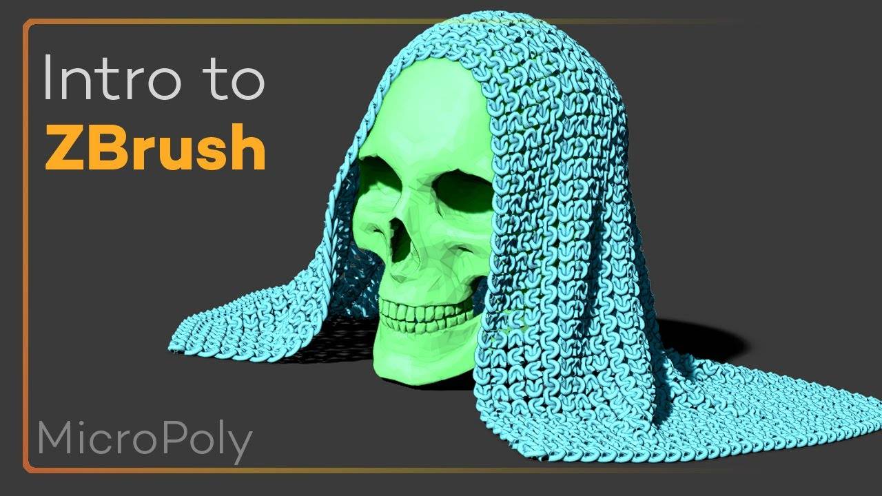 Знакомство с ZBrush 038 - MicroPoly!