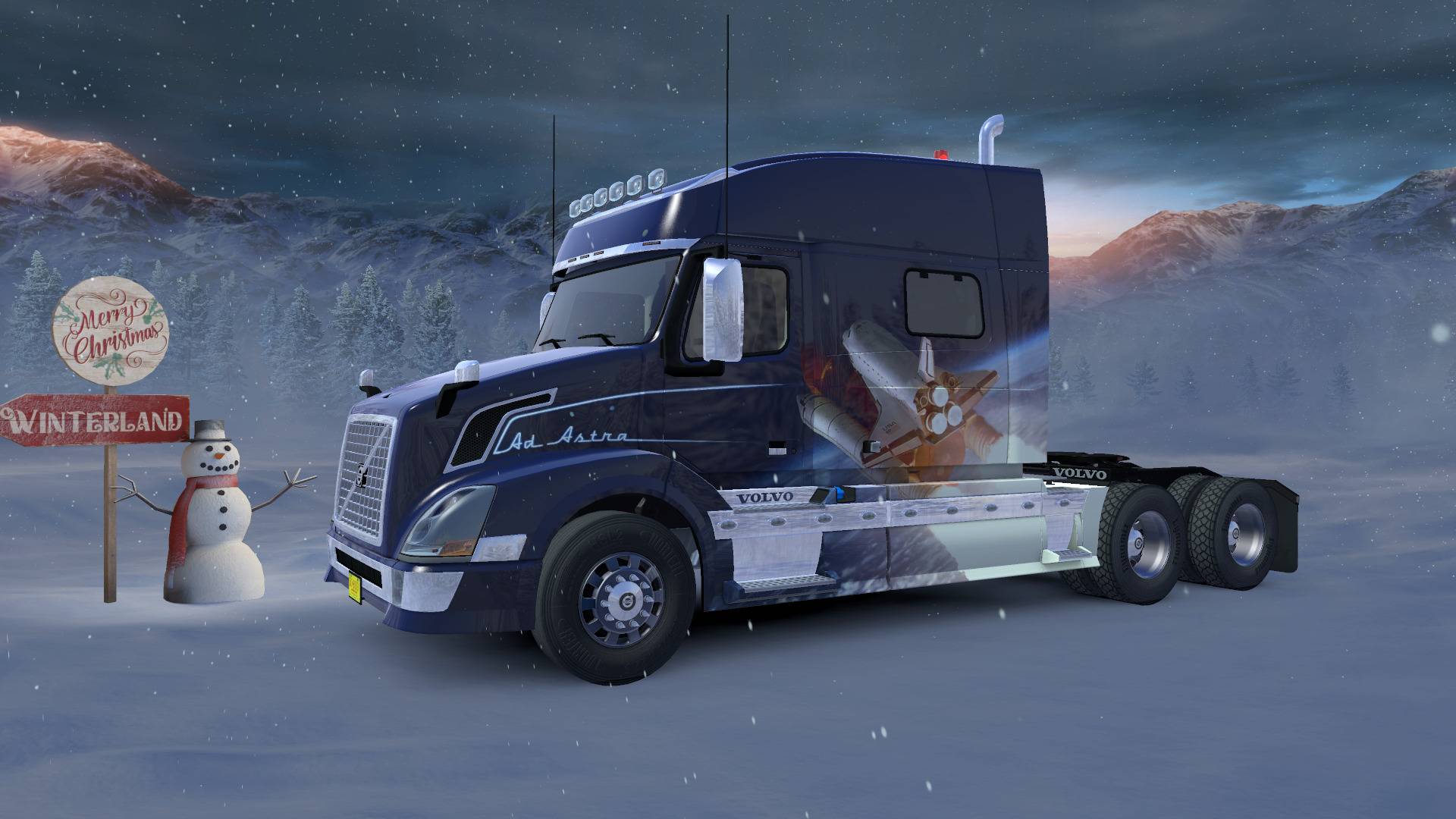 156 / ATS V1.53 / Новогодний ивент / VOLVO VNL