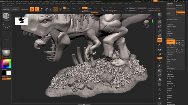 Давайте смоделируем в 3D некоторые персонажи из Primal в Maxon Zbrush - 006