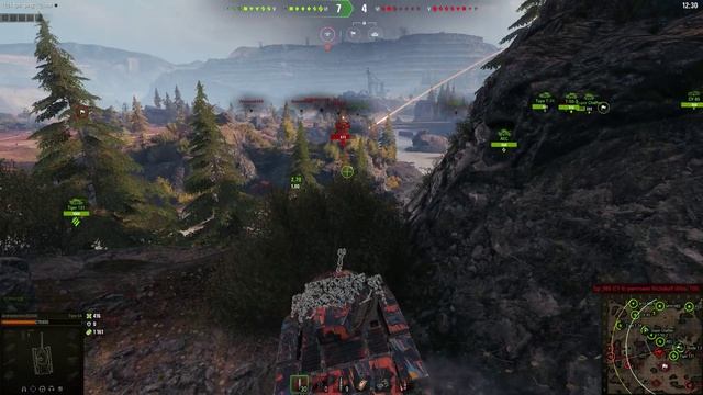 Мир танков. Карта Тундра. Бой на Type 64.