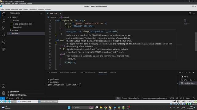 5. Работа с сигналами в Linux и Windows