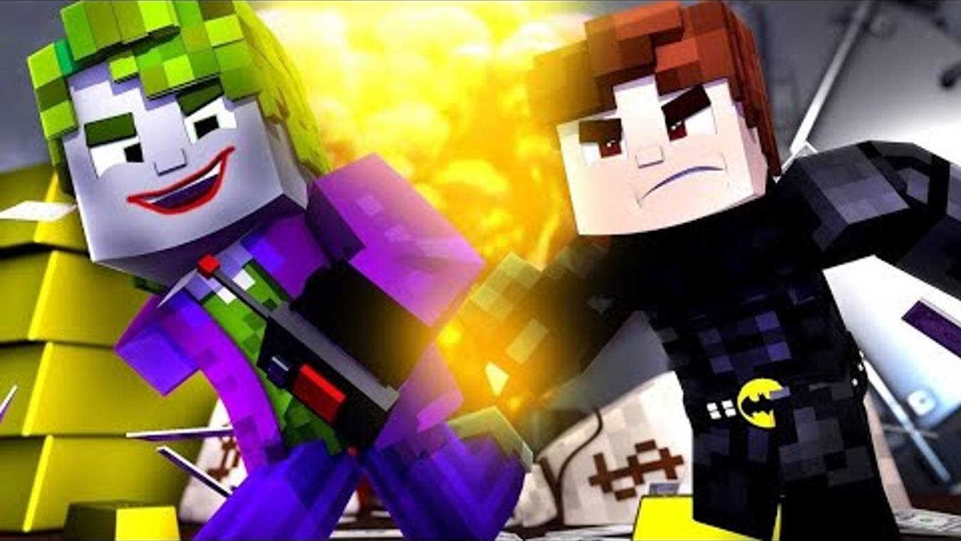 ДЕТИ СУПЕРГЕРОИ ЛОВЯТ ДЖОКЕРА! ЮНЫЕ МСТИТЕЛИ В МАЙНКРАФТ [перезалив]