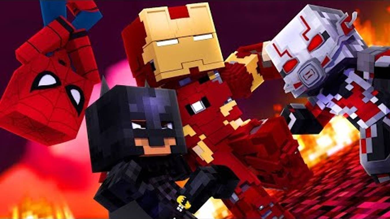 ДЕТИ СУПЕРГЕРОИ СПАСЛИ ЖЕЛЕЗНОГО ЧЕЛОВЕКА?! ЮНЫЕ МСТИТЕЛИ В МАЙНКРАФТ [перезалив]