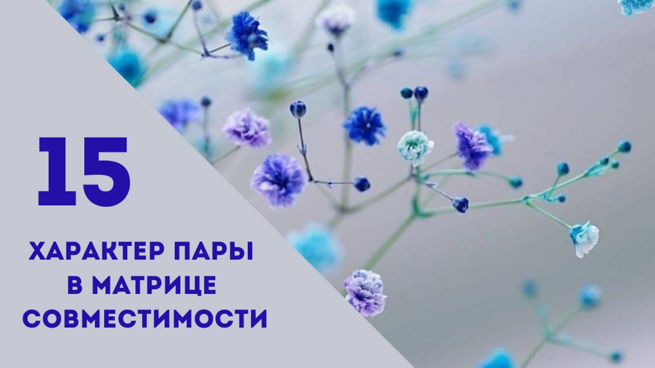 Совместимость.15 энергия в характере пары.Матрица судьбы.
