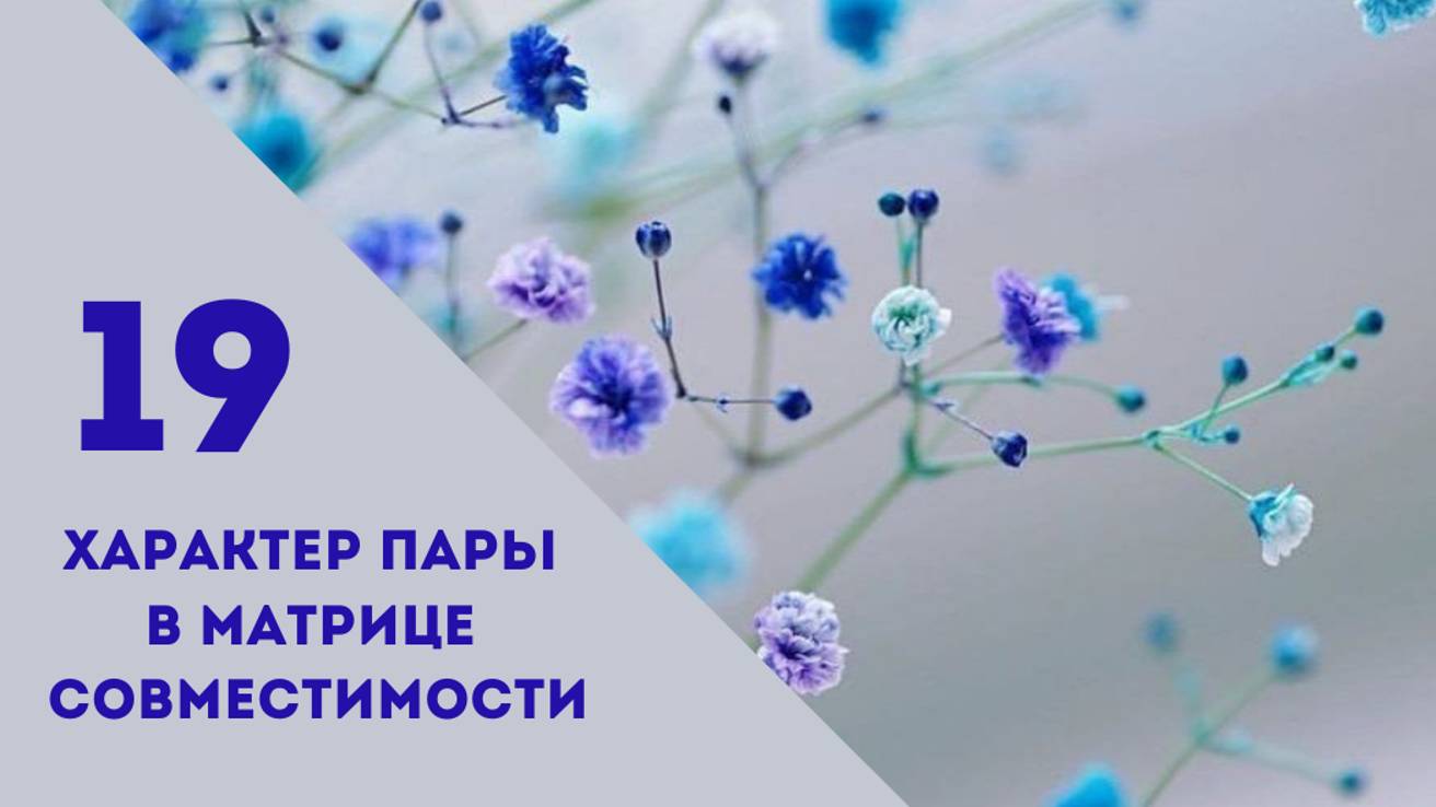 Совместимость.19 энергия в характере пары.Матрица судьбы.