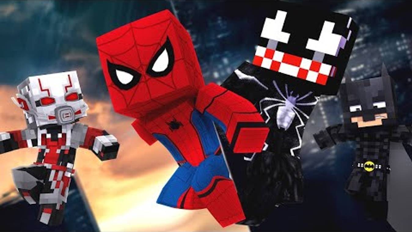 РЕБЕНОК ПАУК ПРЕВРАТИЛСЯ В ВЕНОМА?! ЮНЫЕ МСТИТЕЛИ В МАЙНКРАФТ [перезалив]