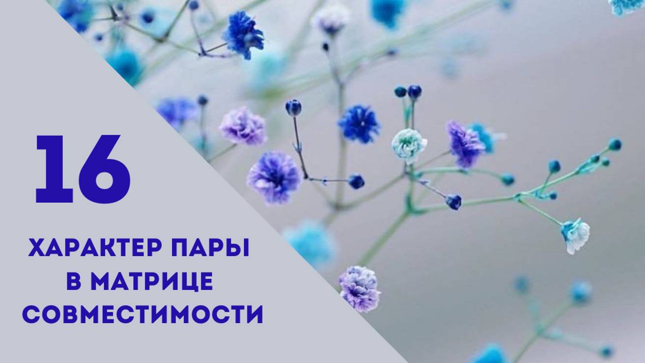 Совместимость.16 энергия в характере пары.Матрица судьбы.