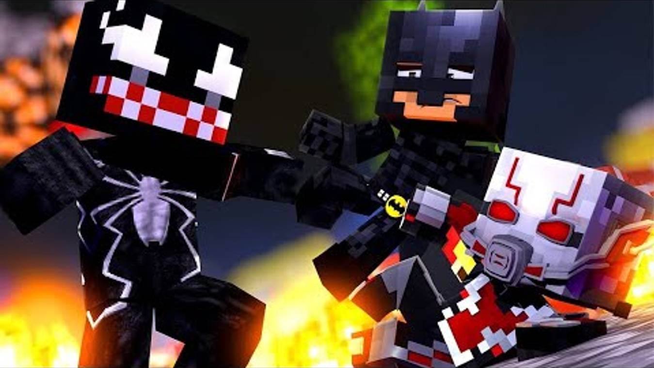 ДЕТИ СУПЕРГЕРОИ ПРОТИВ ВЕНОМА! ЮНЫЕ МСТИТЕЛИ В МАЙНКРАФТ [перезалив]