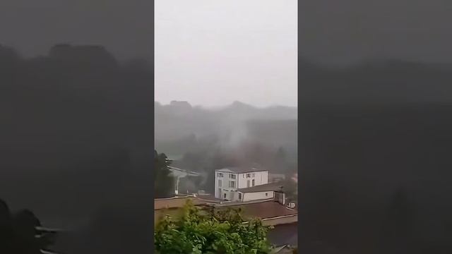 молния попадает в дерево