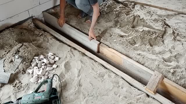 11. Фундамент под перегородки (дом для себя 20 год)