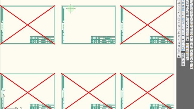 Выделение найденных форматов на чертеже