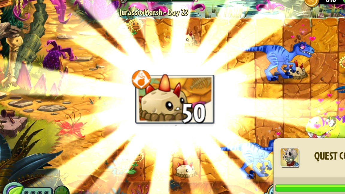 День 23 Юрское Болото (Jurassic Marsh) Plants vs. Zombies 2