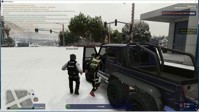 ГТА 5 рп, ментовский беспредел)))